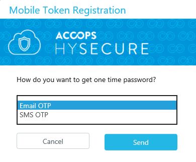 Assign mobile tokens - Accops HySecure 5.2 Knowledge Center