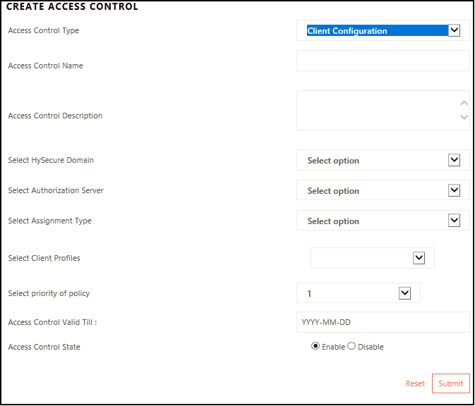 Access Control List - Accops HySecure 5.4 Knowledge Center