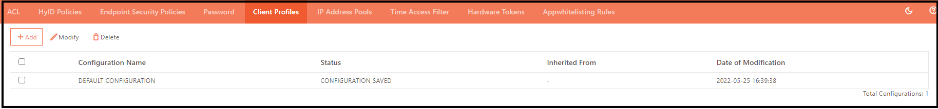 Client Profiles - Accops HySecure 5.4 Knowledge Center
